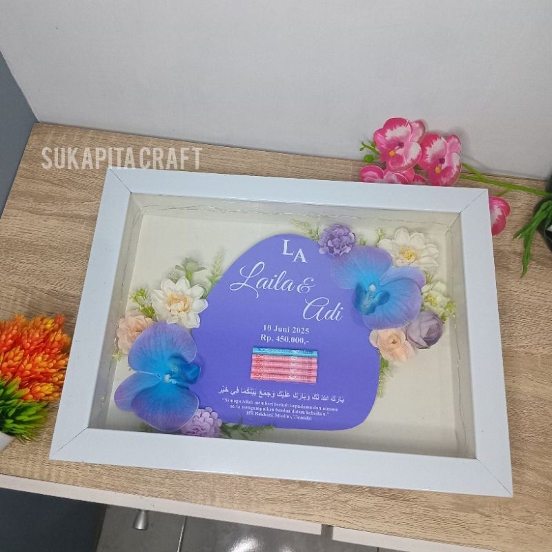 Custom Aesthetic Wedding Dowry Frames Wedding Dowry Flowers | Shopee ...