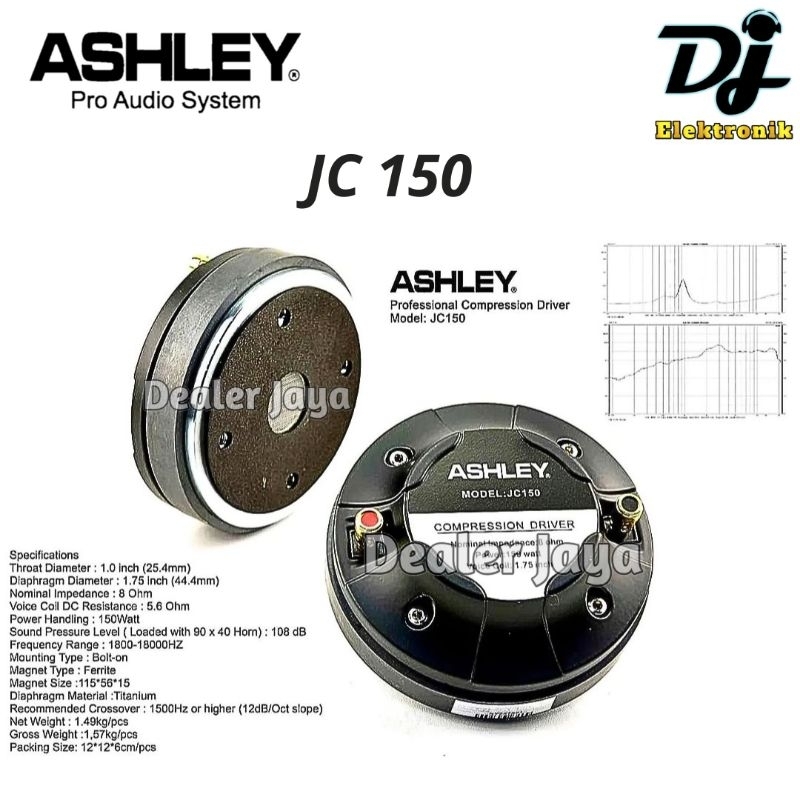 Tweeter / Driver Speaker Ashley JC 150 / JC150 | Shopee Malaysia