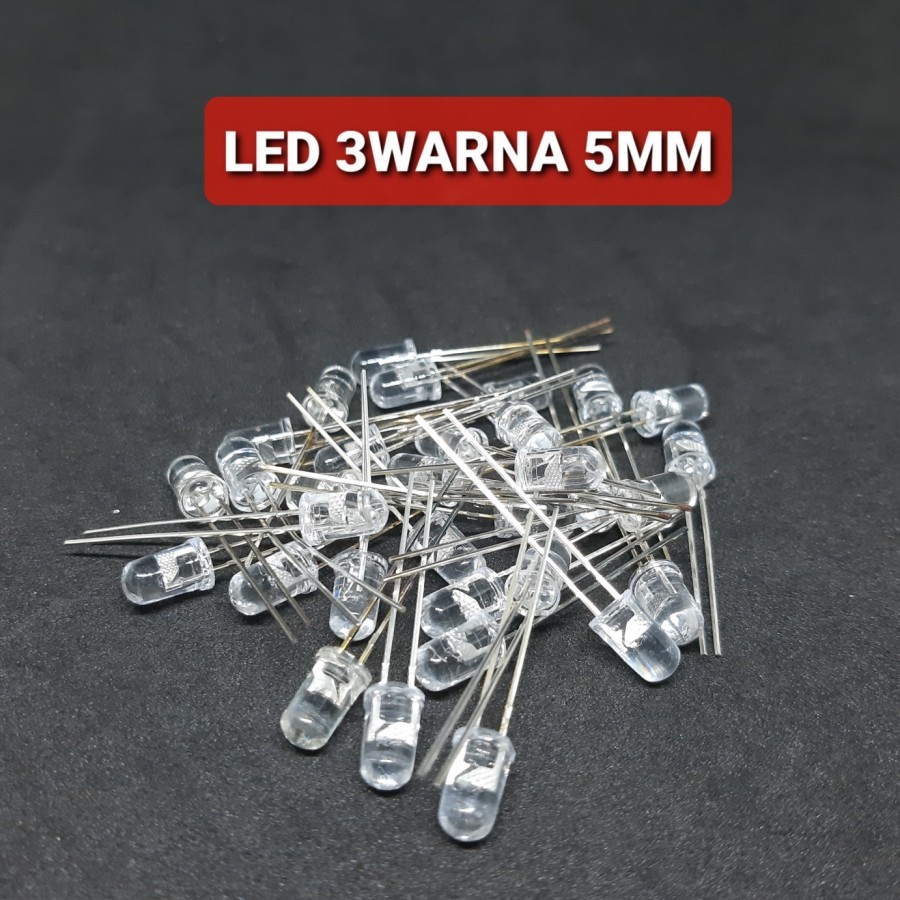 Per 1 Pcs - 5mm Led Lights 3 Colors 5 mm RGB Led 5mm RGB Led Component ...