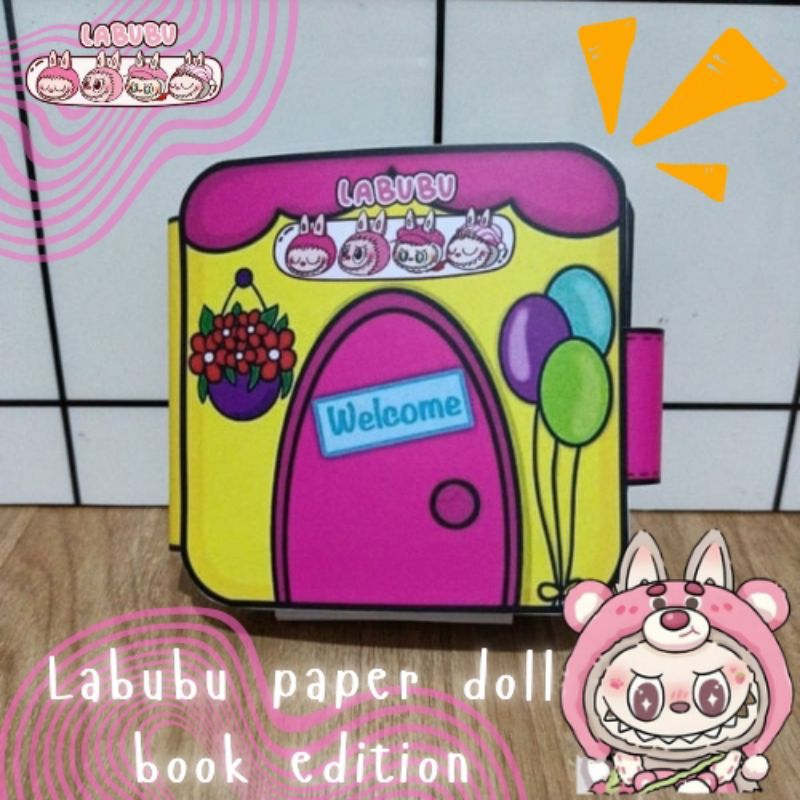 Labubu PAPER DOLL BOOK LABUBU VIRAL DOLL LABUBU BUSY BOOK VIRAL PUMPKIN ...