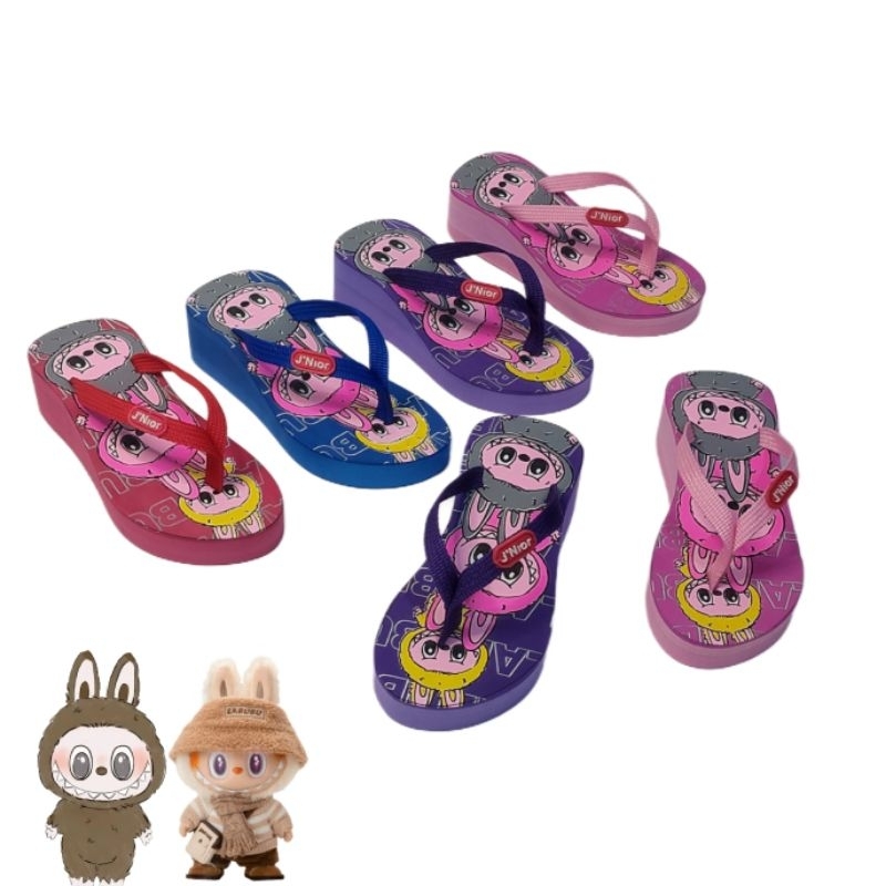 Labubu Kids Wedges Sandals | Pumpkin Sandals | Shopee Malaysia