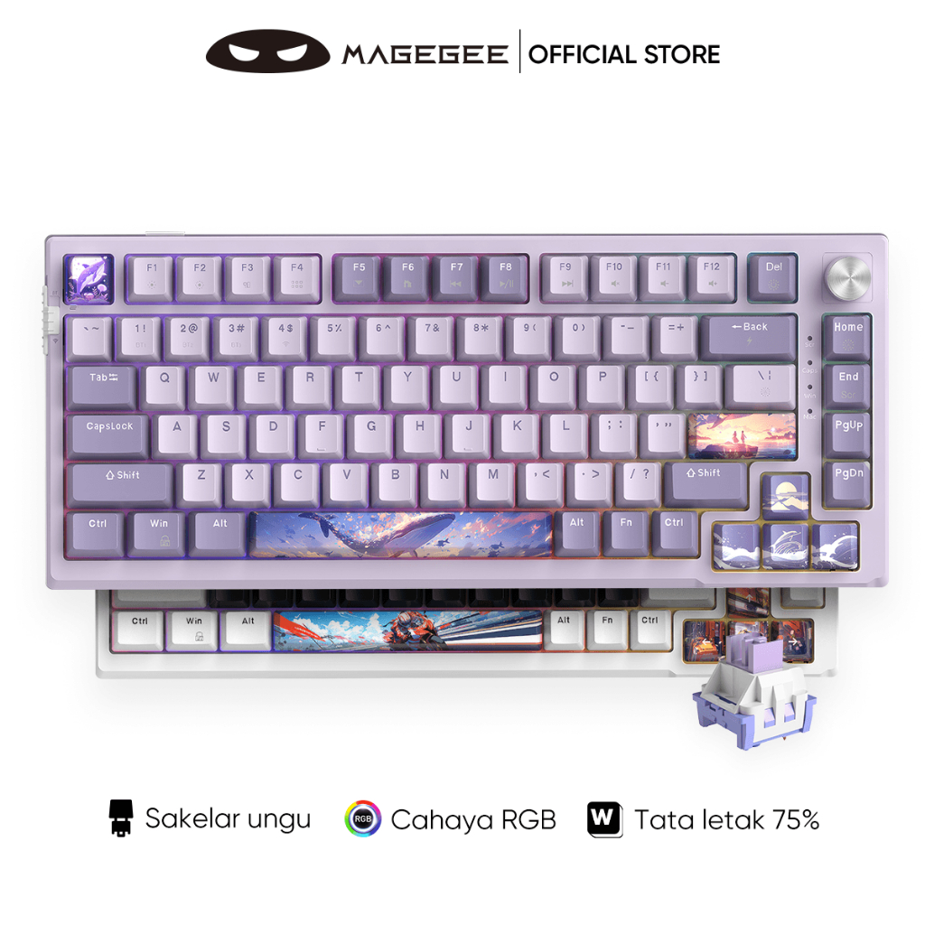 Magegee Mechanical Keyboard Gaming Bluetooth Wireless 2.4G 3 Models ...