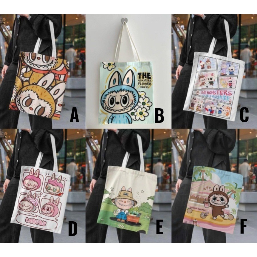 Beautiful Labubu Cartoon Tote Bag | Shopee Malaysia