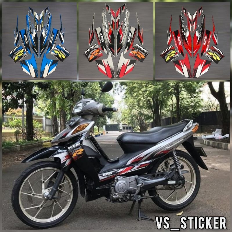 MERAH STRIPING LIST STANDART MOTORCYCLE SUZUKI SHOGUN RR 125 2007 2008 ...