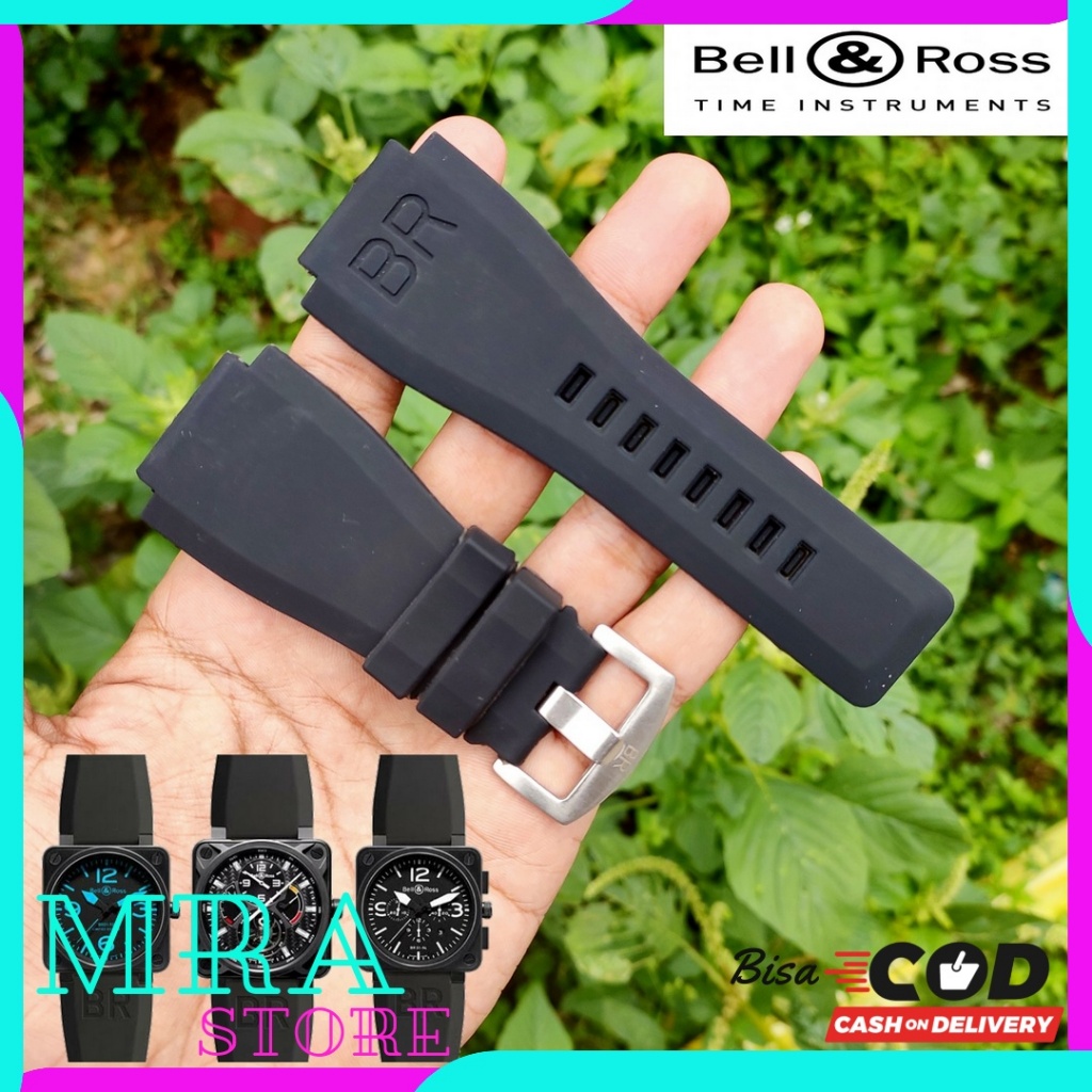 Strap Rubber Bell & Rose Bell n Rose Bellrose Rubber watch Strap 24mm ...