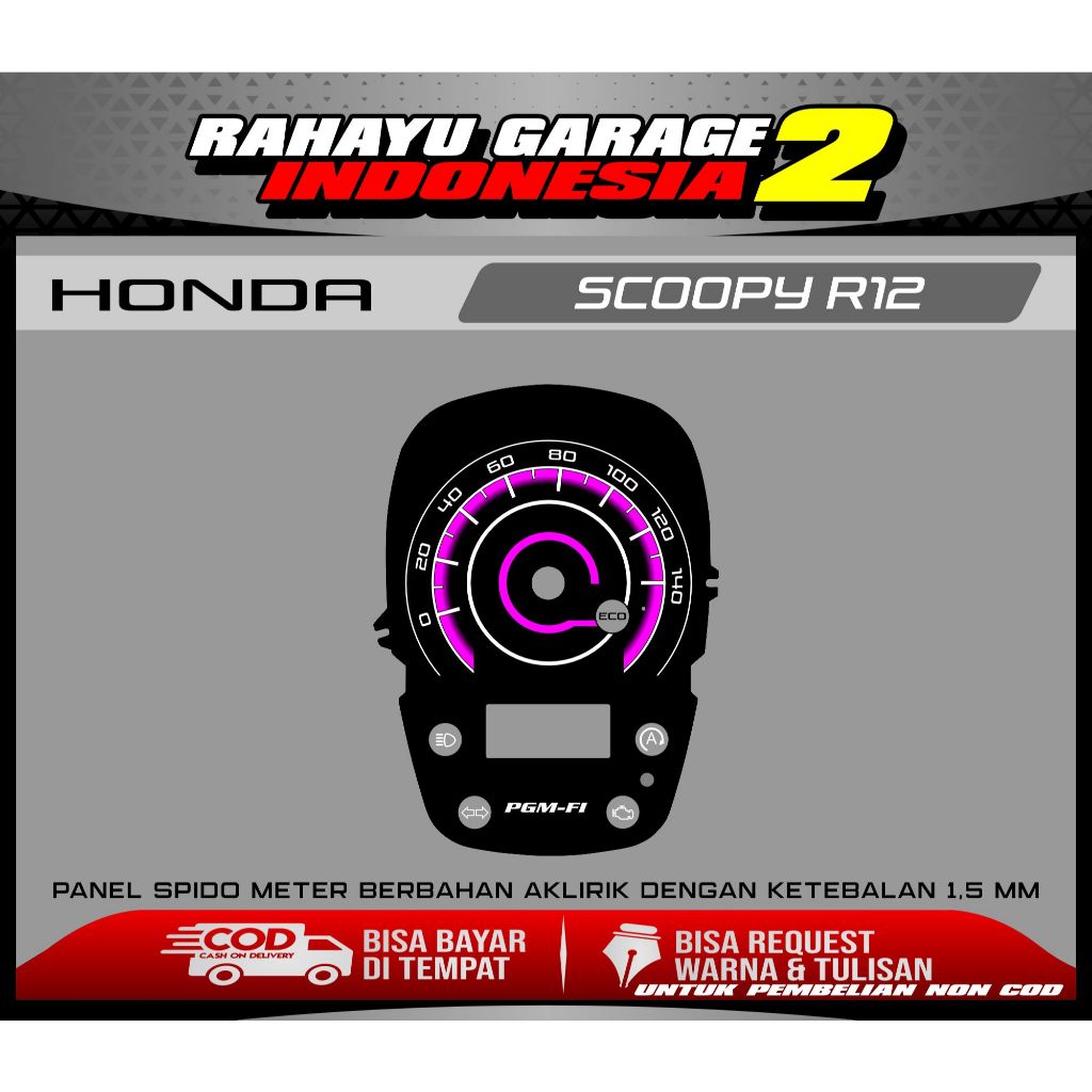 Honda SCOOPY R12 CUSTOM SPEEDOMETER BOARD | Shopee Malaysia