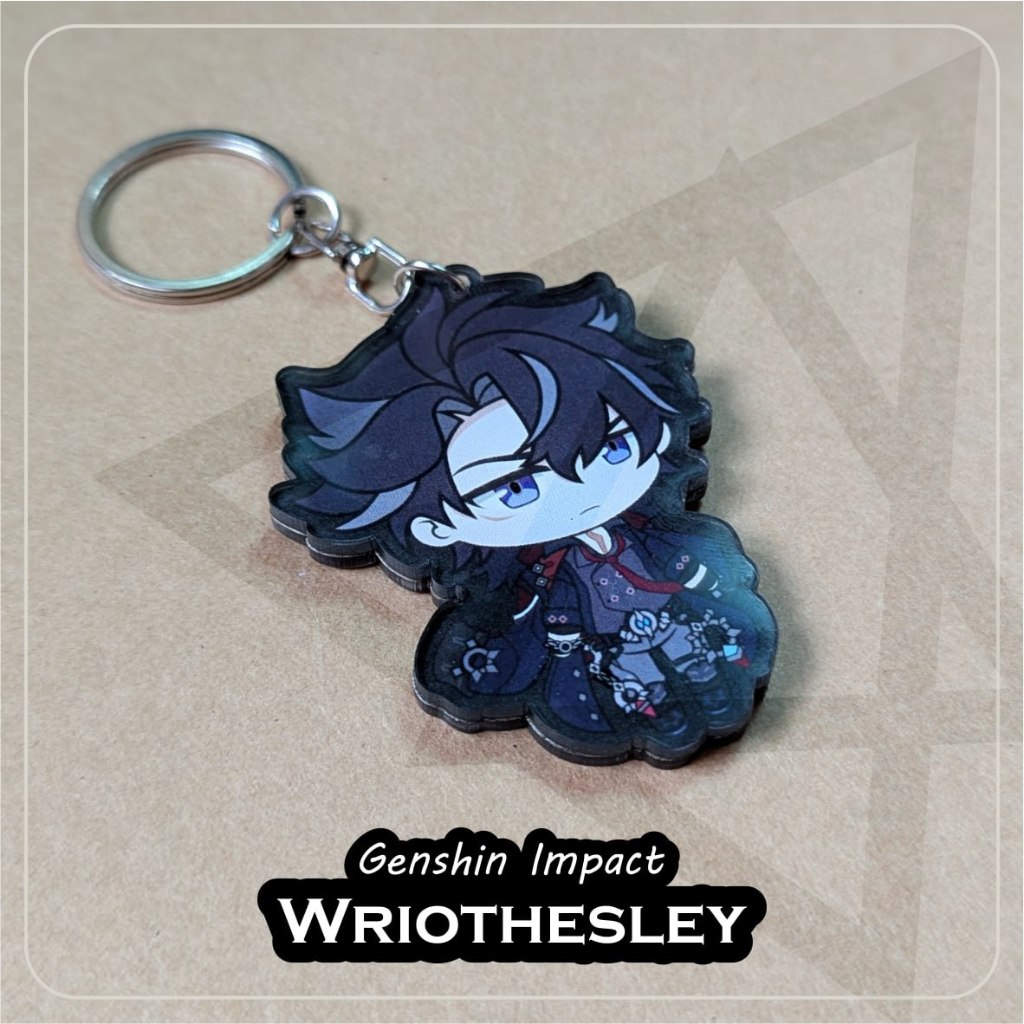 Genshin Impact Keychain - Wriothesley | Kyramerch Anime Fanmerch Dealer ...