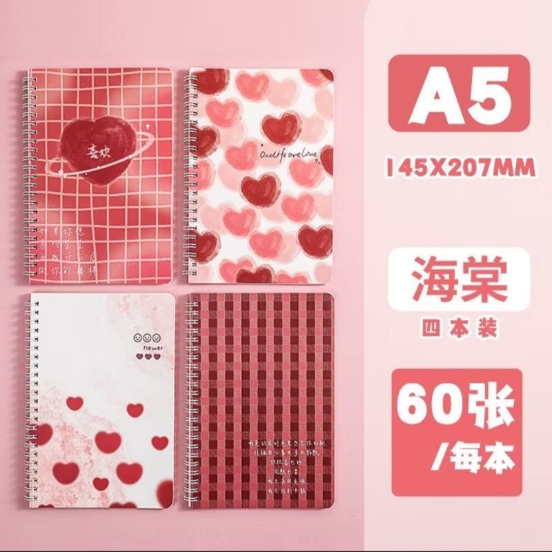A5 Aesthetic Notebook Spiral Notebook | Shopee Malaysia