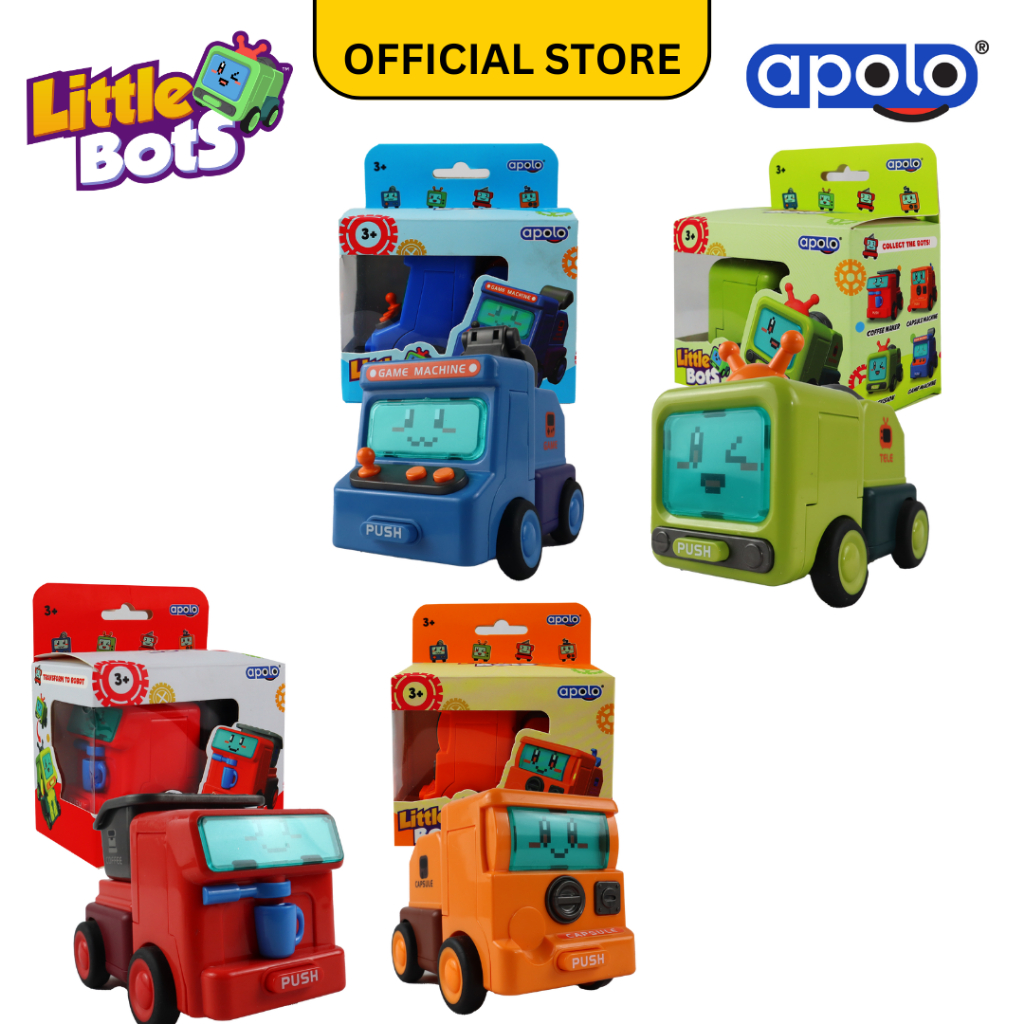 Apolo Little Bots | The toy car transforms into a robot | Shopee Malaysia