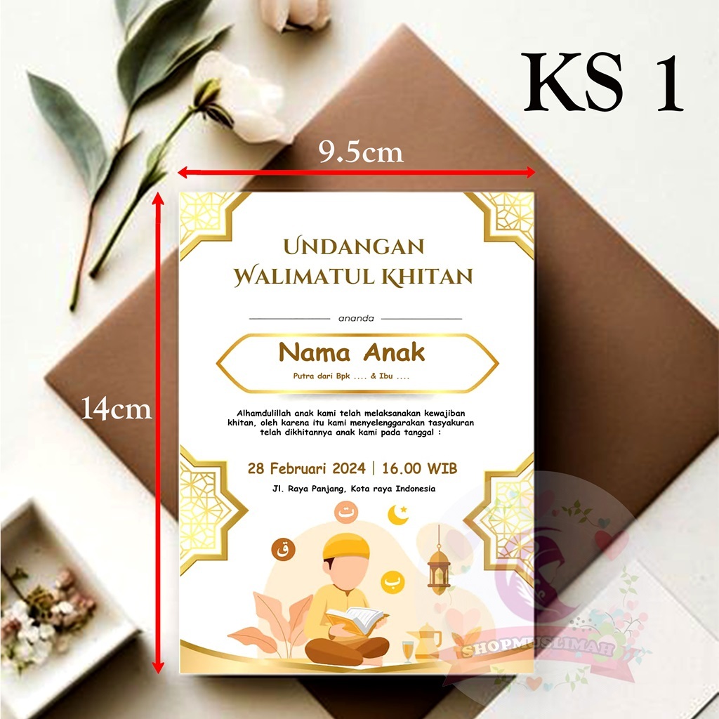 Walimatul Circumcision Children's Invitation Card BC ICT Material ...