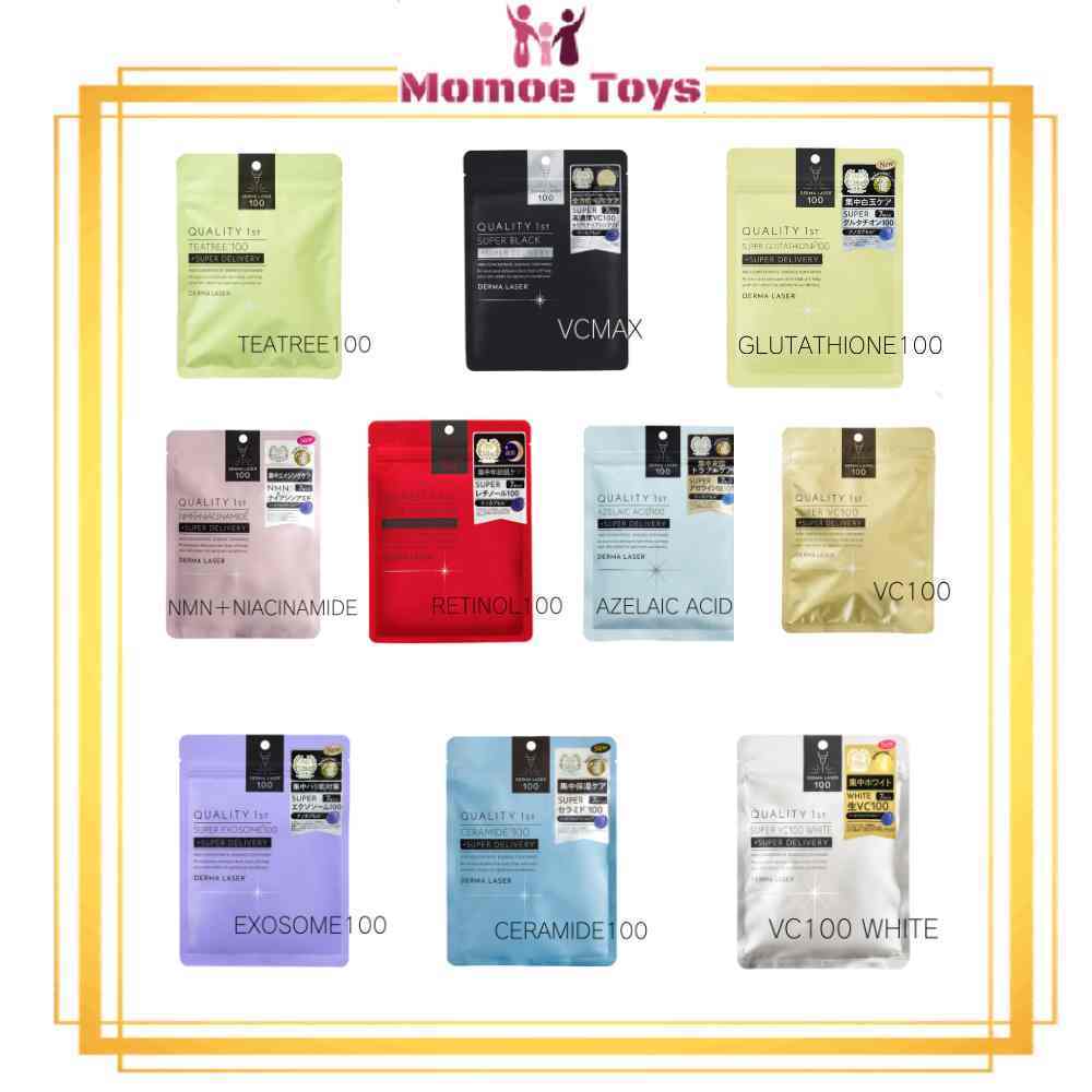 Derma LASER SUPER Mask 7 sheets 10 series / VC100 / TEATREE100 / NMN ...