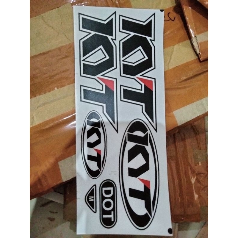 Kyt helmet logo sticker full set dot m KYT print cut box | Shopee Malaysia