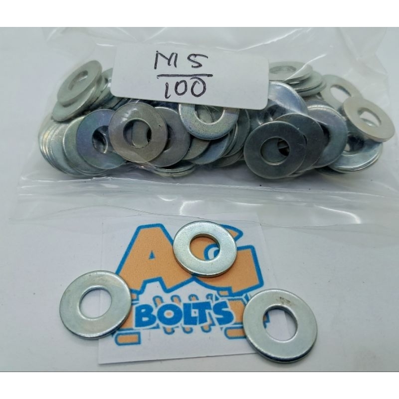 PUTIH 100 Pcs White M5 Plate Rings / 8 Lock Bolt Rings | Shopee Malaysia
