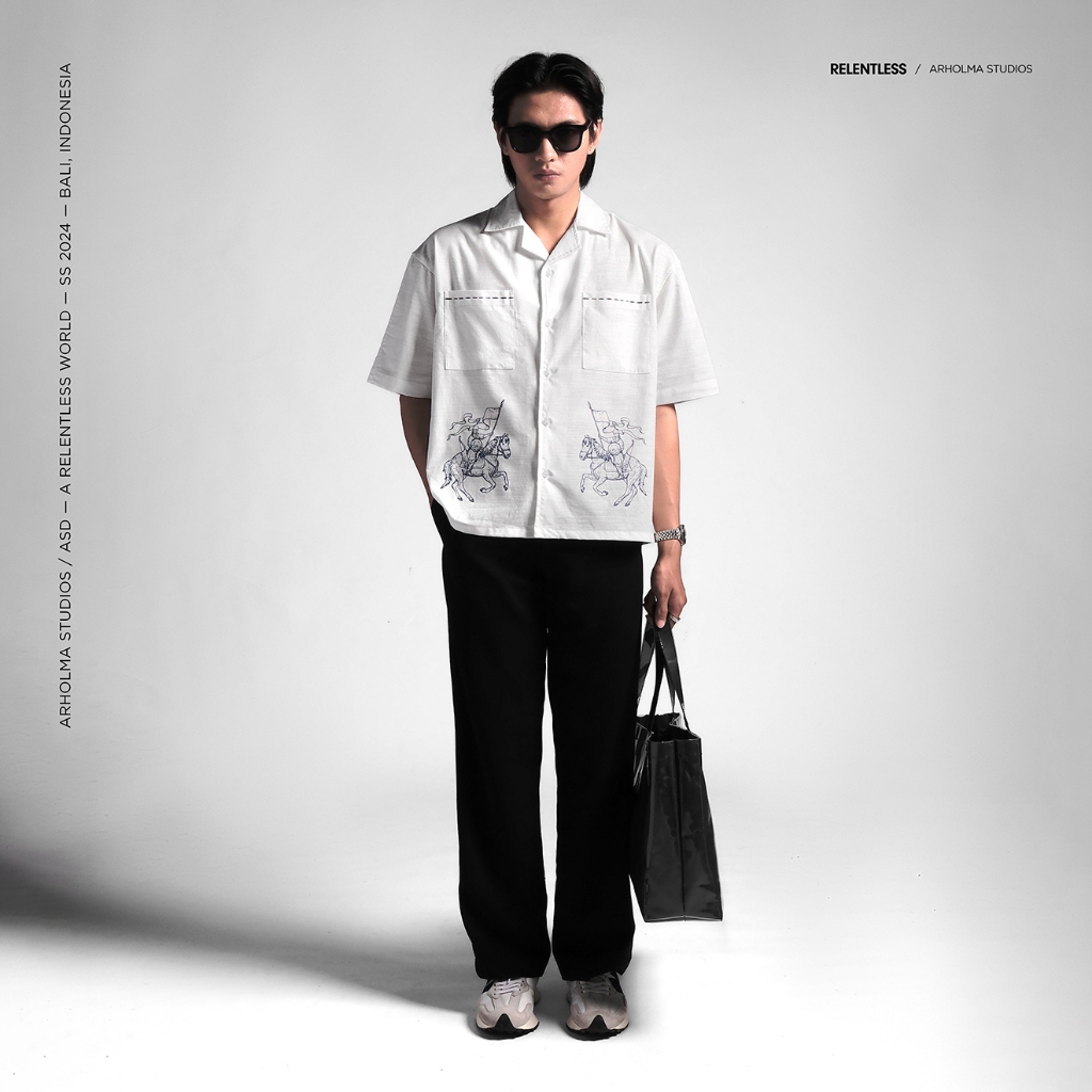 Arholma Studios - Boxy Shirt 'Icarus' White | Shopee Malaysia