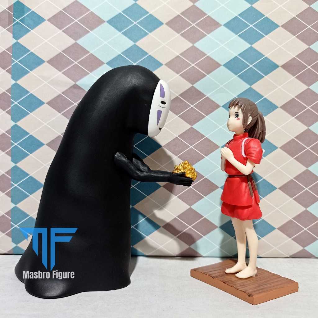 Action Figure Spirited Away Kaonashi No Face x Chihiro | Shopee Malaysia