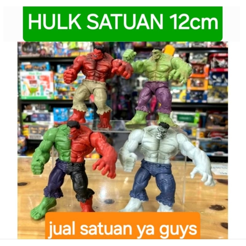 MERAH Hulk - hulk action figure - red hulk toy - hulk mix color - hulk ...