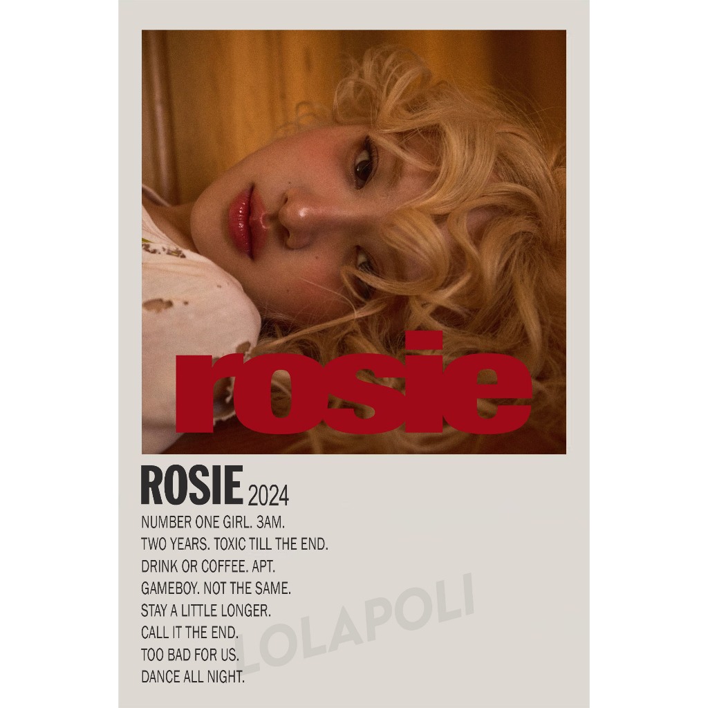 Rosie Album Cover Poster - Rosé | Shopee Malaysia