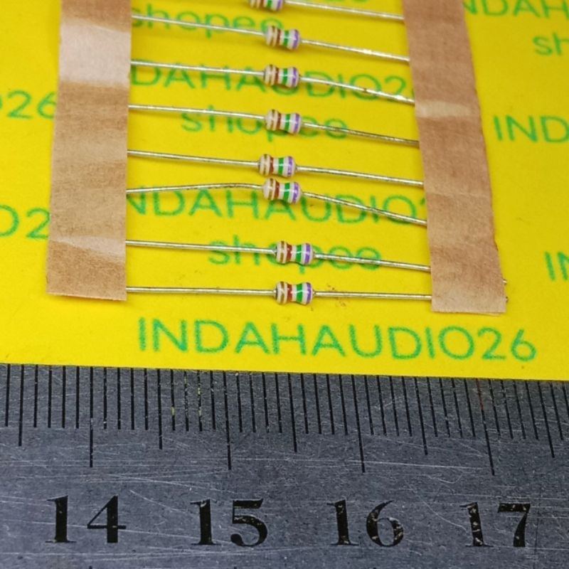 Resistor 740r 1/8w 5% carbon copper leg 740 ohm 1/8w 5 percent quad ...