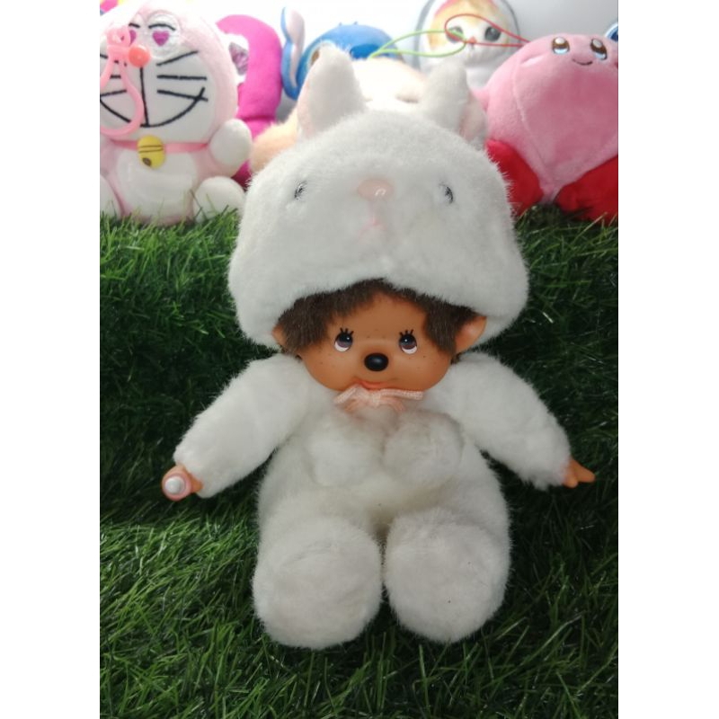 Monchichi White Bunny Sekiguchi Doll 20cm | Shopee Malaysia