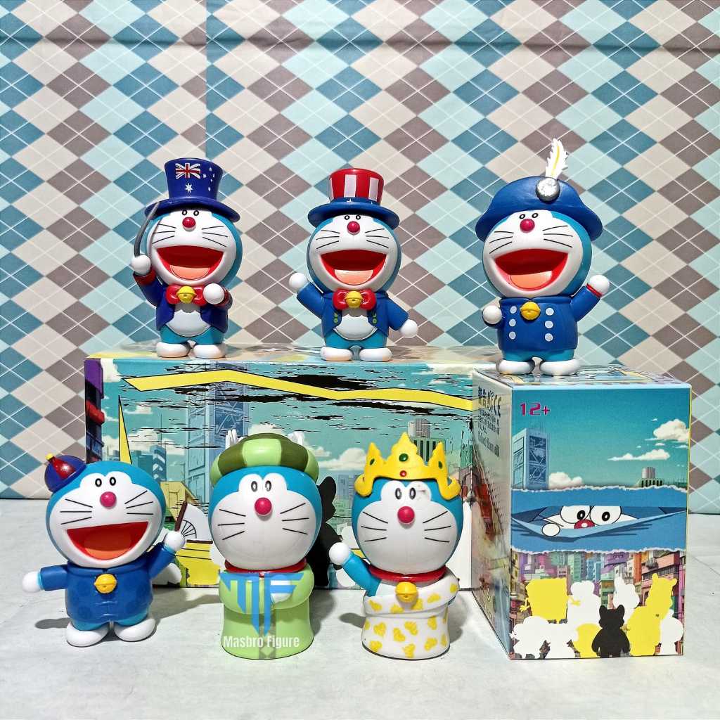 Doraemon Figures Adventure Doraemon Cake Topper Set of 6 | Shopee Malaysia