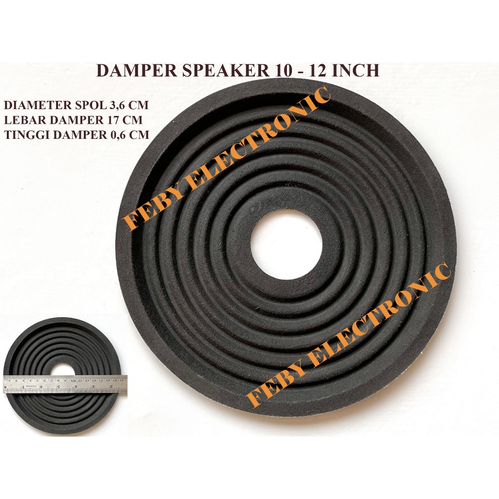 DAMPER SPEAKER 12-15 INCH 36MM HOLE WIDTH 17 CM DEMBER SPEAKER | Shopee ...