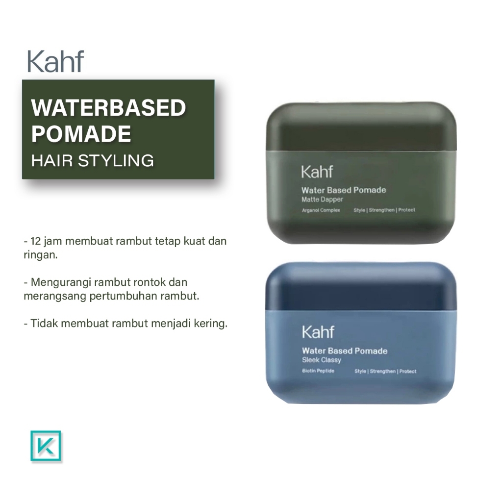 Kahf Water Based Matte Dapper Sleek Classy Waterbased Pomade 70g ...