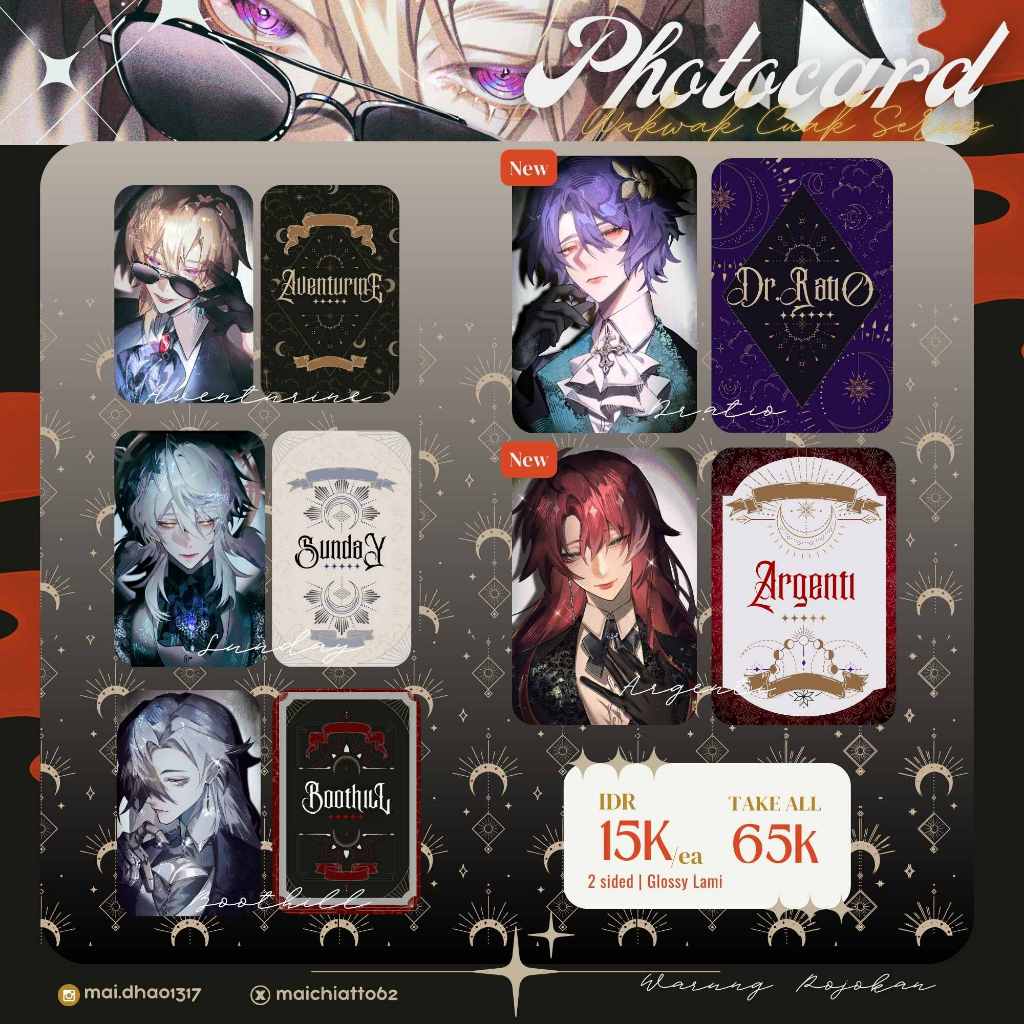 Penecony Series-Honkai Star Rail [HSR] Photocard & Badges/Pin ...