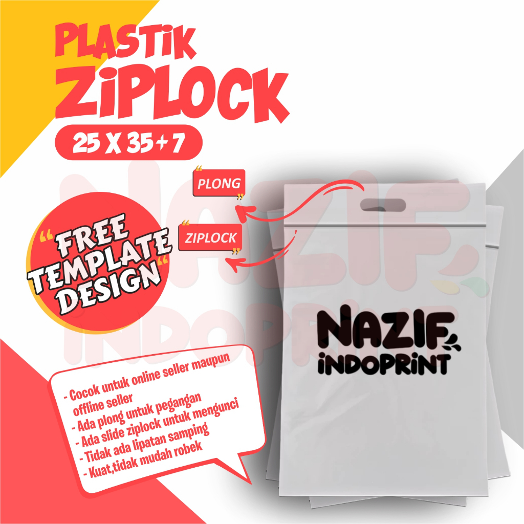25x35+7 Ziplock Clip Screen Printing Plastic for Online Shop Packing ...