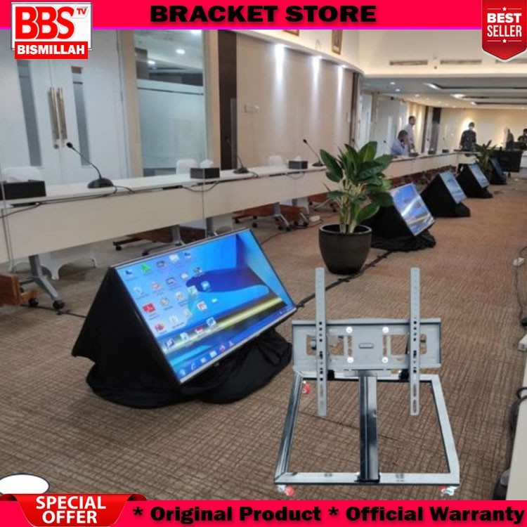 Floor stage tv stand bracket for sizes 32 43 50 55 60 65 inch | Shopee ...