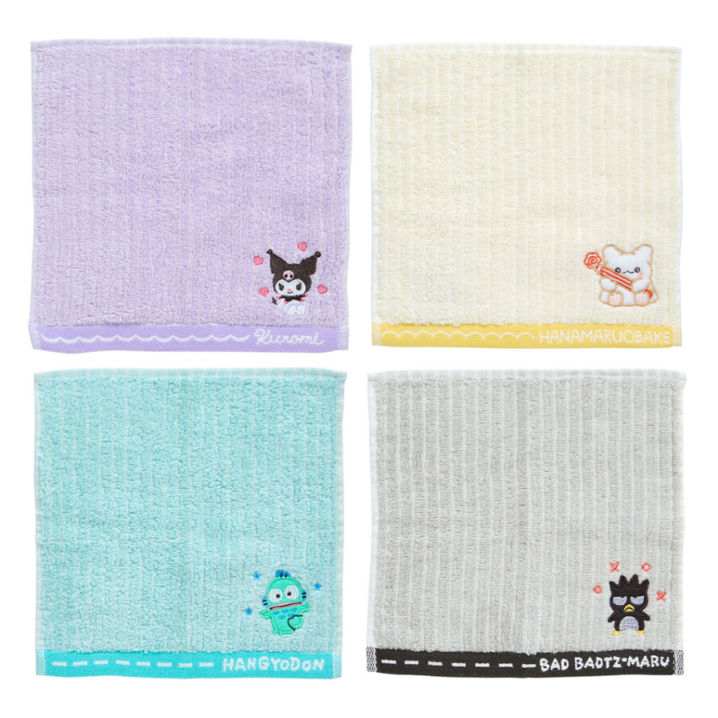 Handkerchief Sanrio Kuromi Hangyodon Hanamaruobake Mini Towel ...