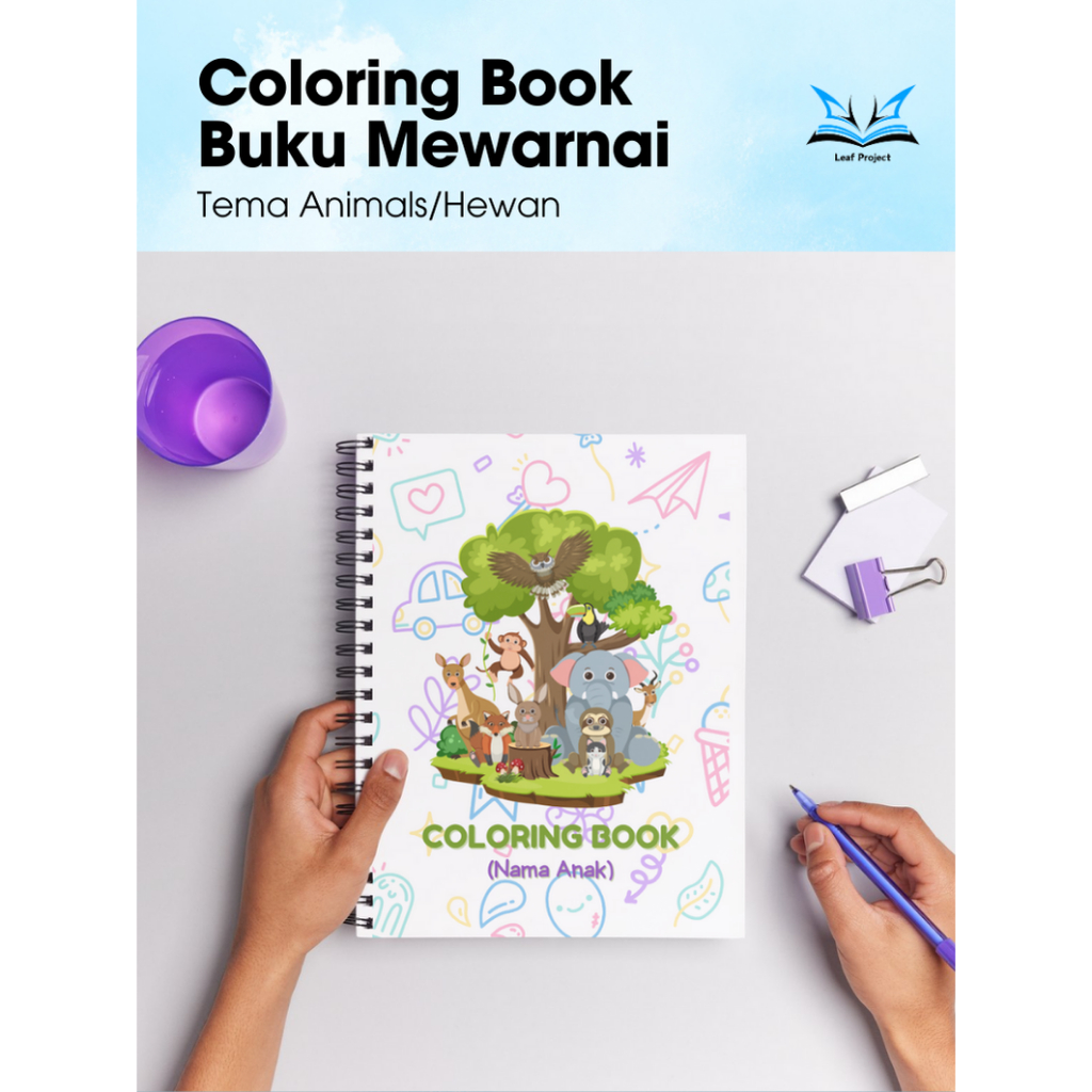 Full Color Coloring Book for PAUD and Kindergarten Children's Coloring ...