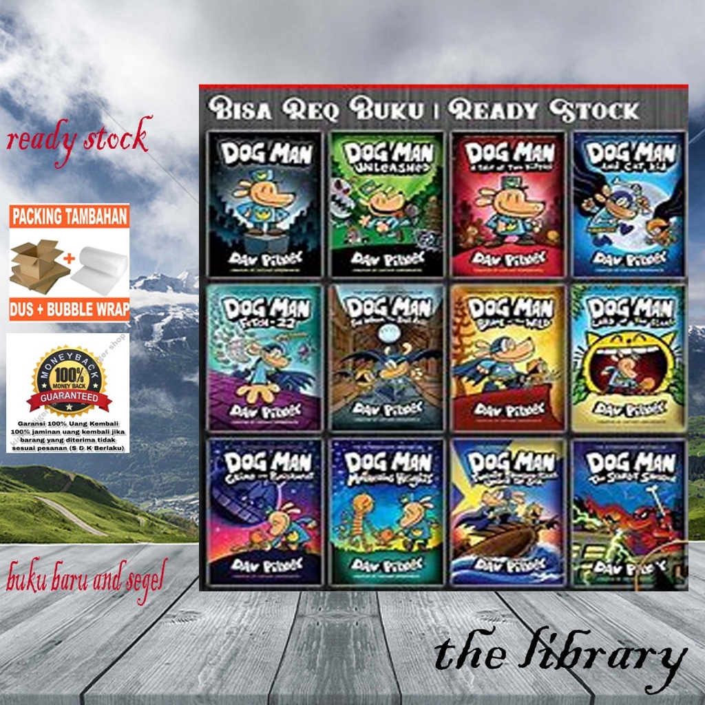 Dog Man (12 book series) by Dav Pilkey (English) | Shopee Malaysia
