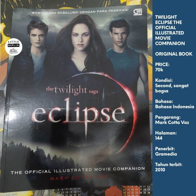 Original Twilight ECLIPSE OFFICIAL ILLUSTTRATED Movie COMPANION ...