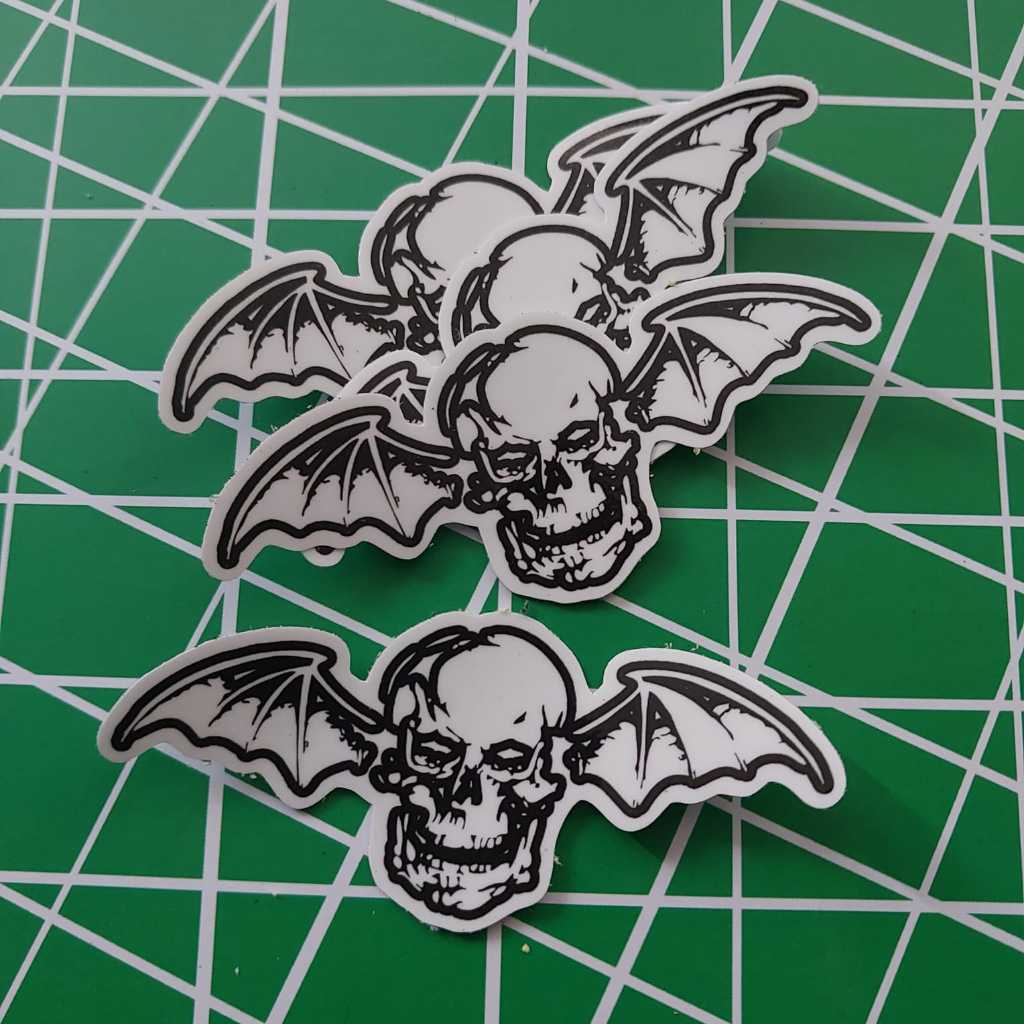 Avenged SEVENFOLD DEATHBAT BAND STICKER - MOTORCYCLE / HELMET / LAPTOP ...
