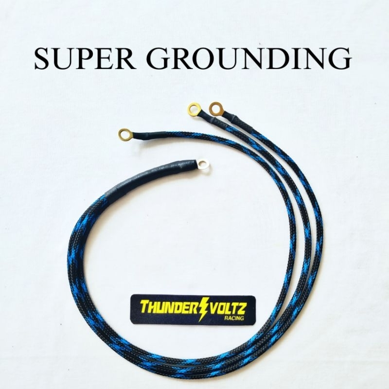 5 point grounding cable blue 60cm 80cm 100cm 120cm 150cm 200cm super ...