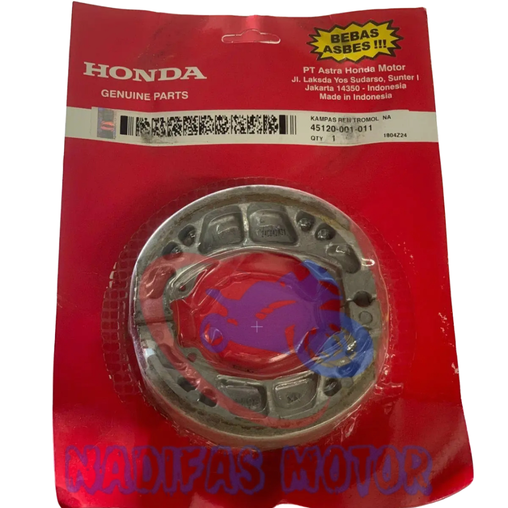 Rear Brake Pads 001 Grand HONDA GENUINE PARTS ORIGINAL AHM 45120-001 ...
