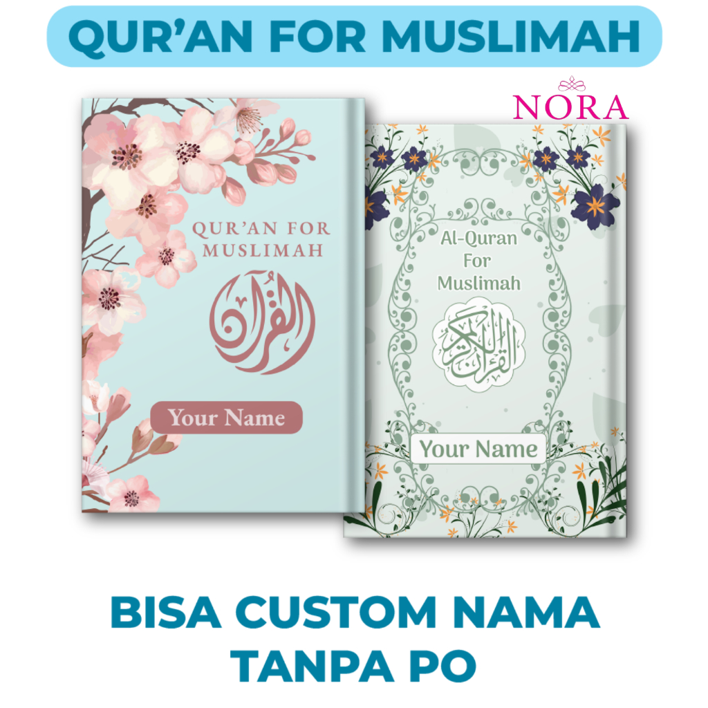 Muslim Bridal Al Quran Custom Quran Name A5 / A6 Full Color Tajwid ...