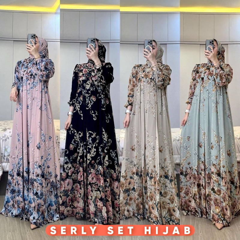Women's Gamis, Square Hijab Set, Rayon Diamond Material, Eid Gamis 2025 ...
