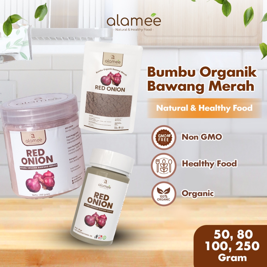 MERAH Alame Red Onion Powder Red Onion Powder Organic Kitchen Seasoning ...