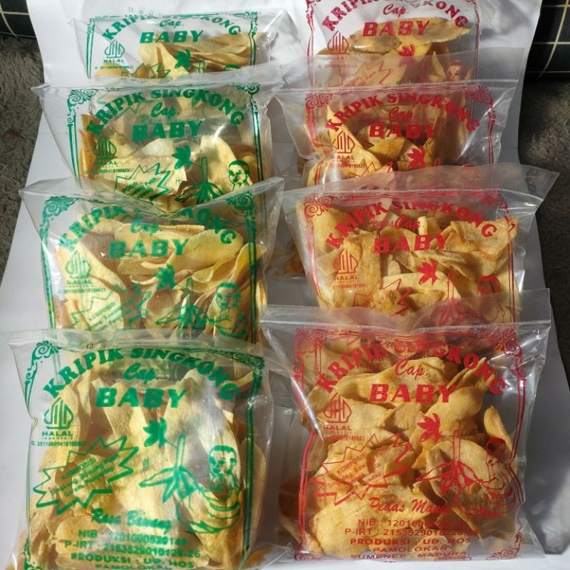 Madura Cassava Chips Package of 8pcs - Baby Sumenep Cassava Chips ...