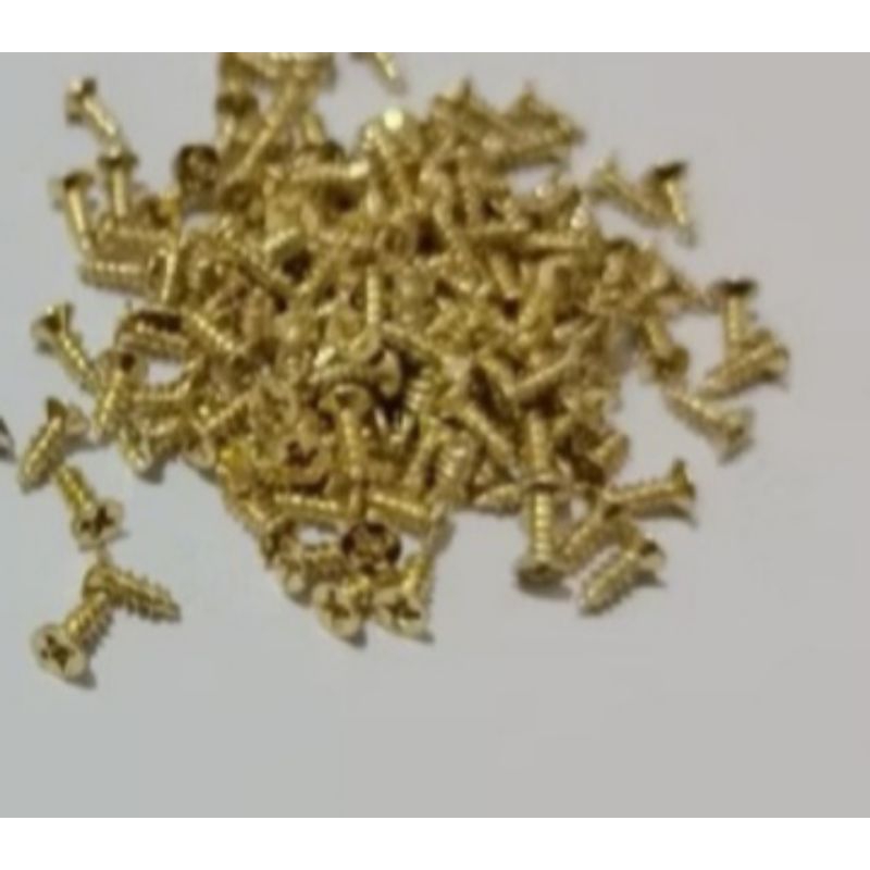(100 Pcs) 7 mm mini screws / box lock screws / mini hinge screws / box ...