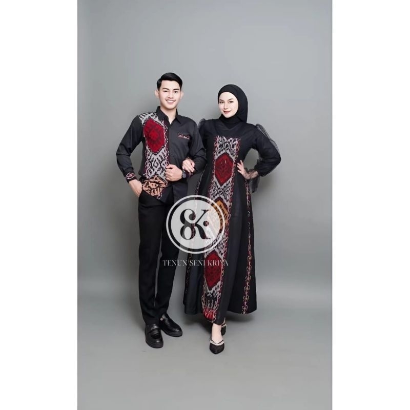KEMEJA Wedding woven couple clothes set - couple gamis & couple woven ...