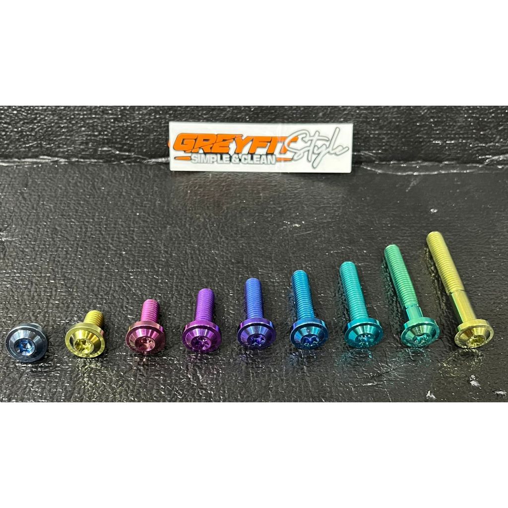 Big HEAD M8 titanium bolt (12 DRAT) | Shopee Malaysia