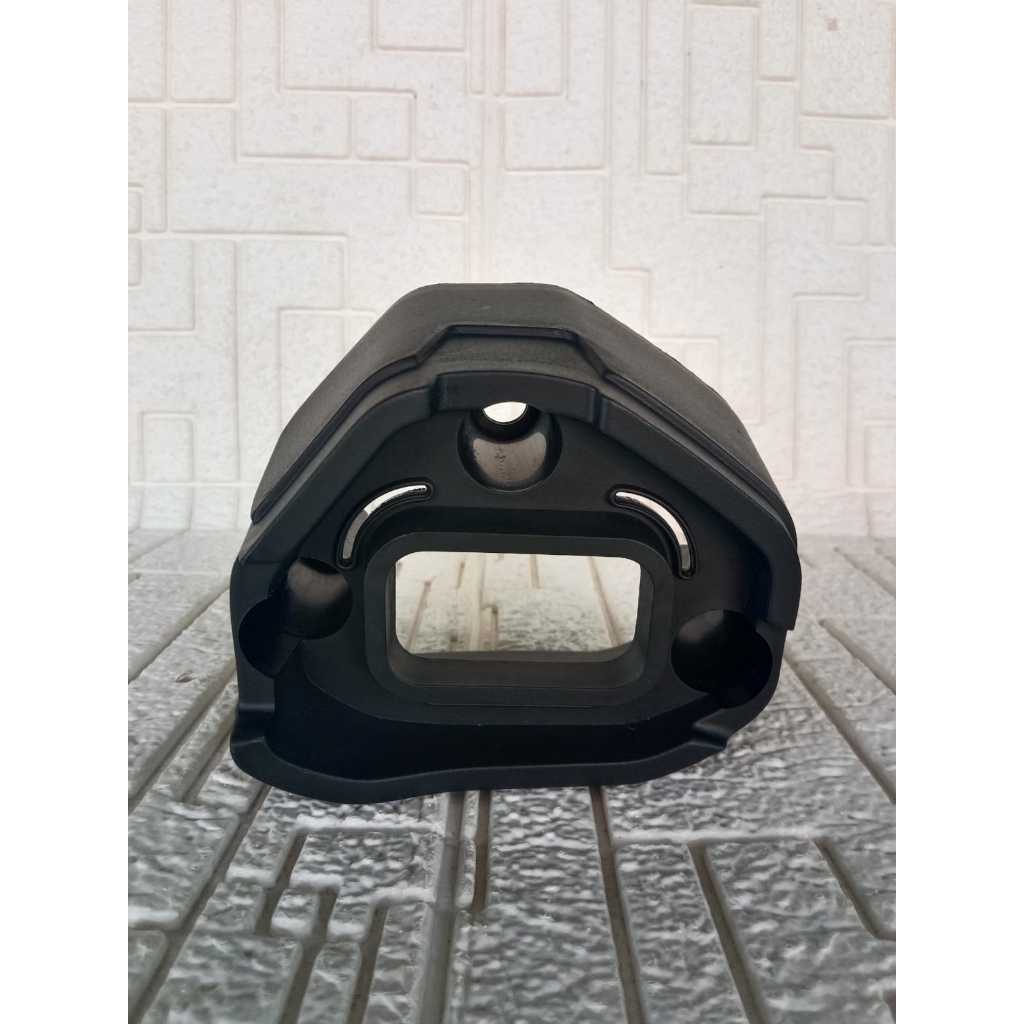 HITAM Exhaust muzzle Vario 125 150 LED ESP New Exhaust Tip Plain black ...