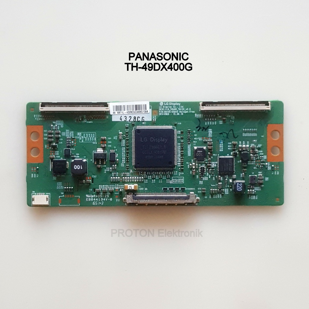 Panasonic TH-49DX400G T-Con LED TV Tcon Tikon 6870C-A0584 | Shopee Malaysia