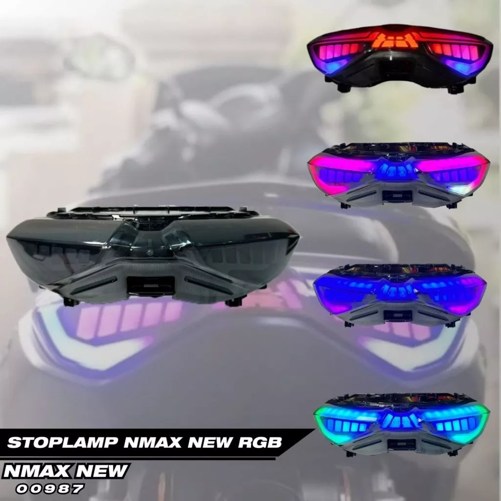 Nmax New Led Stop Light 3 in 1 RGB Stop lamp Running Sen Running igw ...