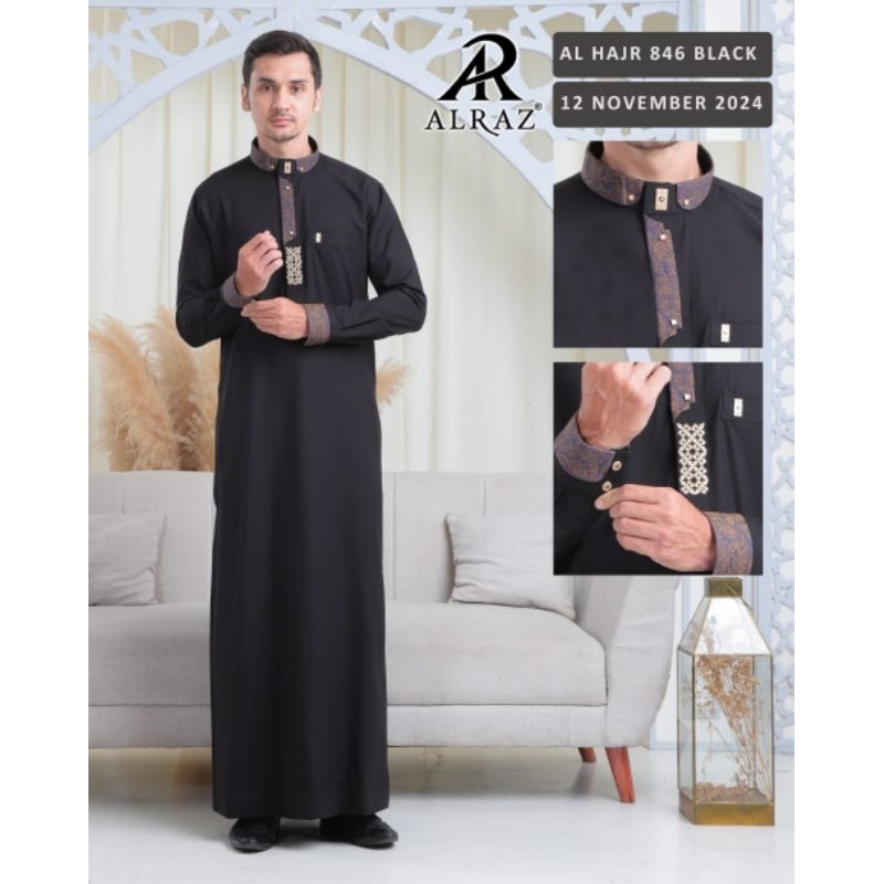 Alraz-thobe Embroidered Cuff Special Ramadhan 846 | Shopee Malaysia