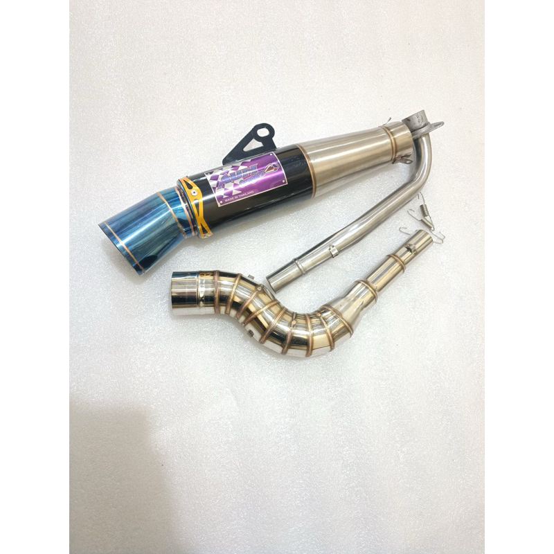 Aun Pipe canister contour open specs exhaust Pipe for Wave 125 Xrm 110/ ...