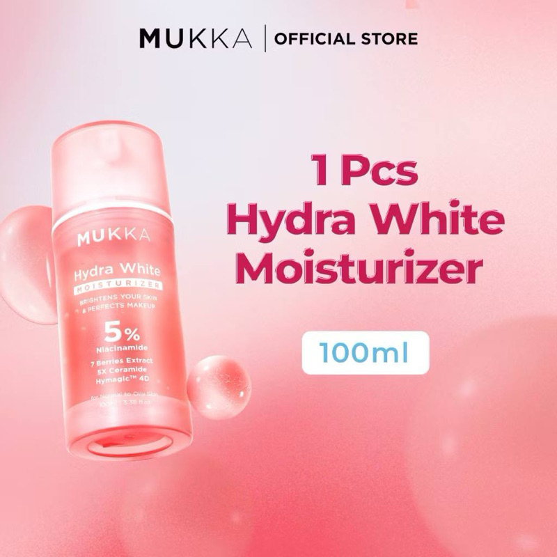 Mukka - Hydra White Moisturizer 100ml Facial Moisturizer | Shopee Malaysia