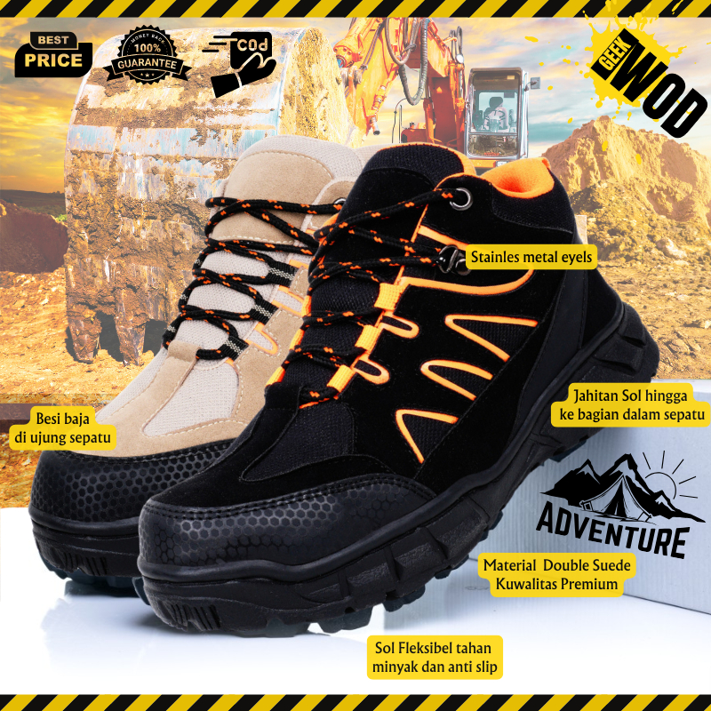 Outdoor Hiking Mountain Shoes Men Women Safety Shoes Outdoor Tracking ...